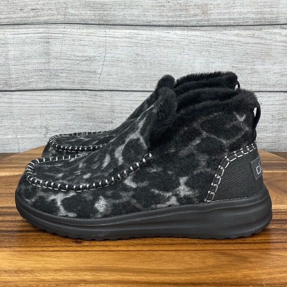 Hey Dude | Shoes | New Hey Dude Denny Ankle Bootie Marble Grey Black ...